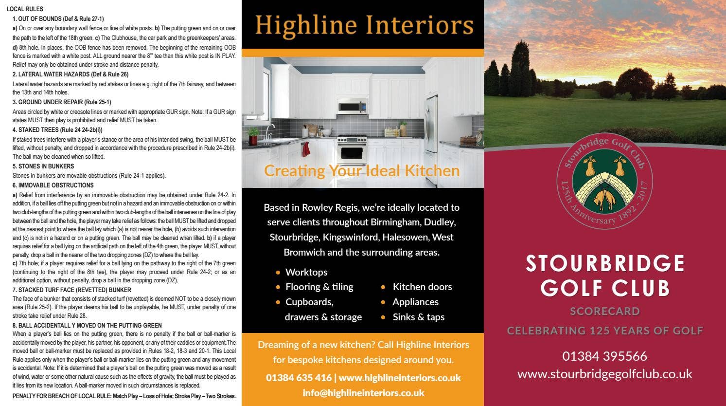 Stourbridge Golf Club Scorecard by Ludis - Issuu