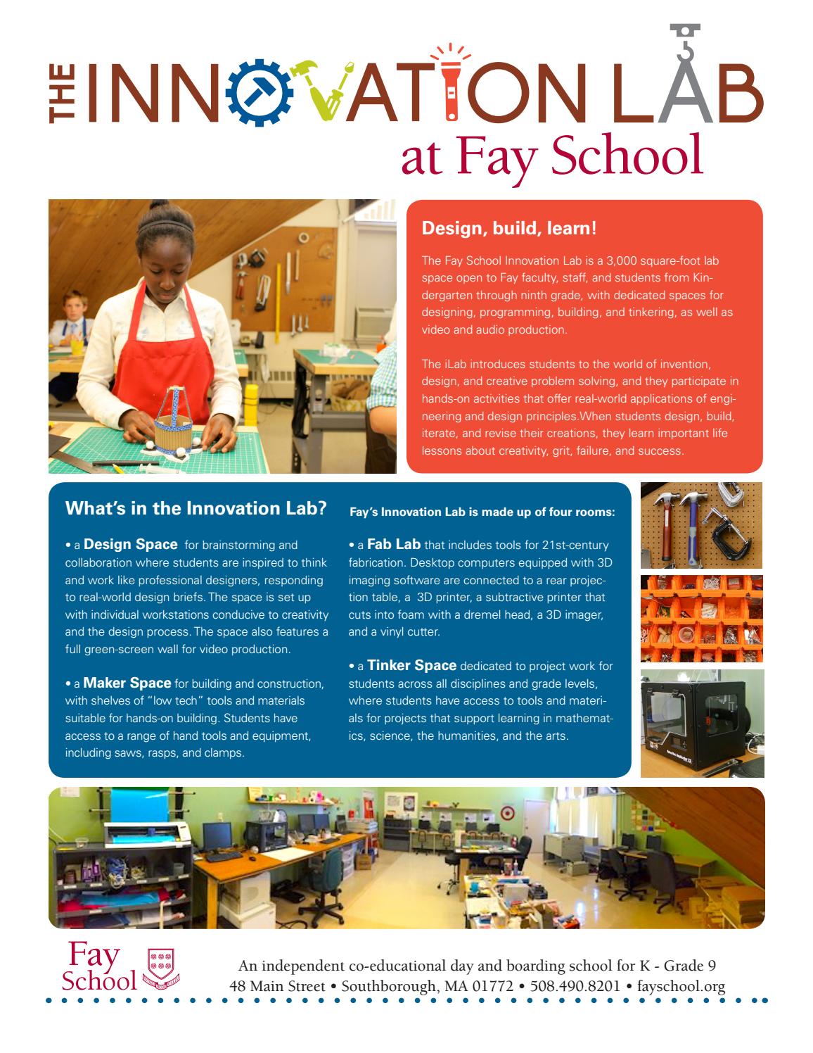 The Innovation Lab at Fay School by Fay School - Issuu