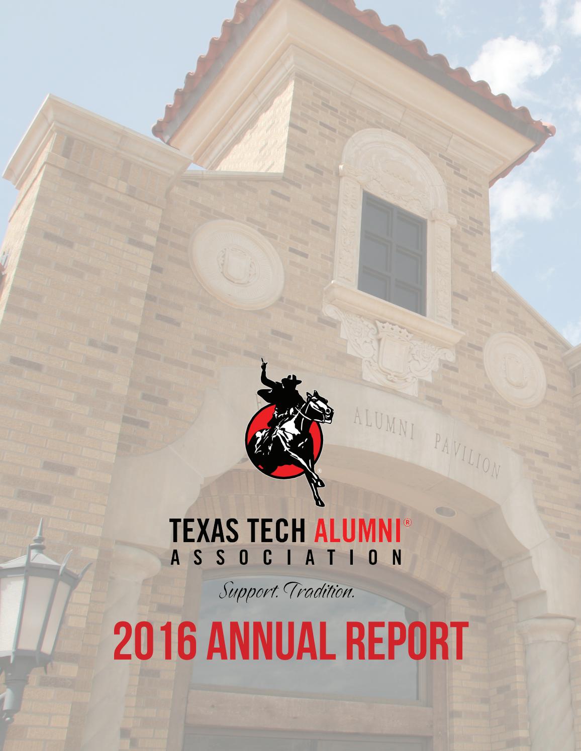 Texas Tech Alumni Association 2016 Annual Report by Texas Tech Alumni ...