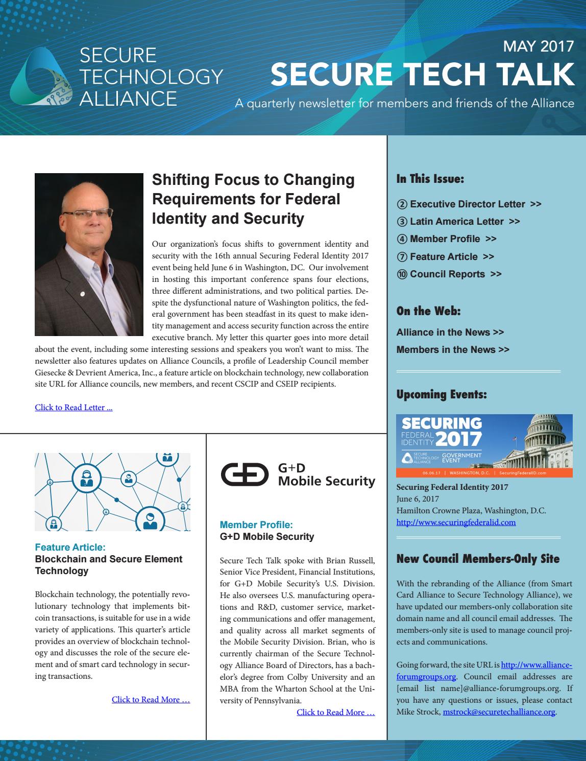 Secure Tech Talk, Q2-2017 by Secure Technology Alliance - Issuu