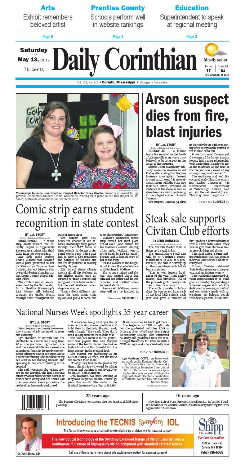 051317 daily corinthian e edition by Daily Corinthian - Issuu