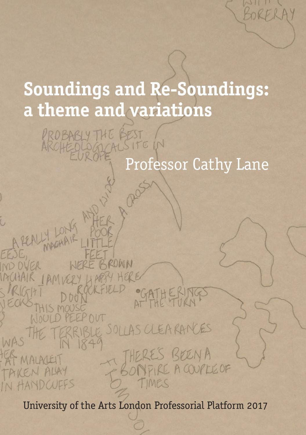 Professor Cathy Lane, Professorial Platform Publication by UAL Research ...