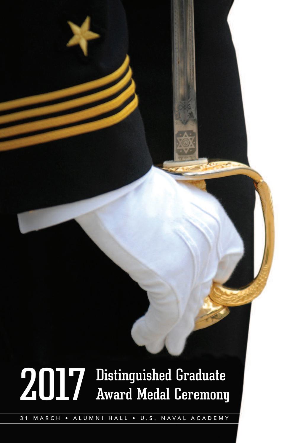 2017 Distinguished Graduate Award Ceremony Program by U.S. Naval ...