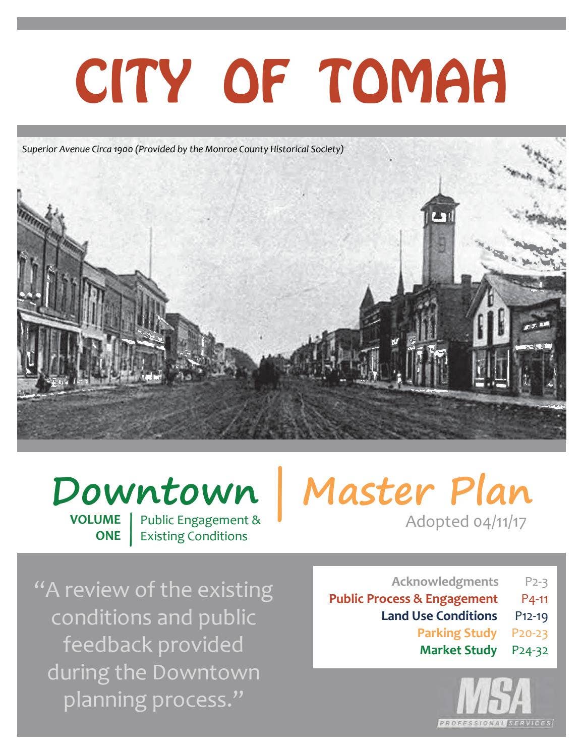 Tomah, WI Downtown Master Plan by MSA Professional Services - Issuu