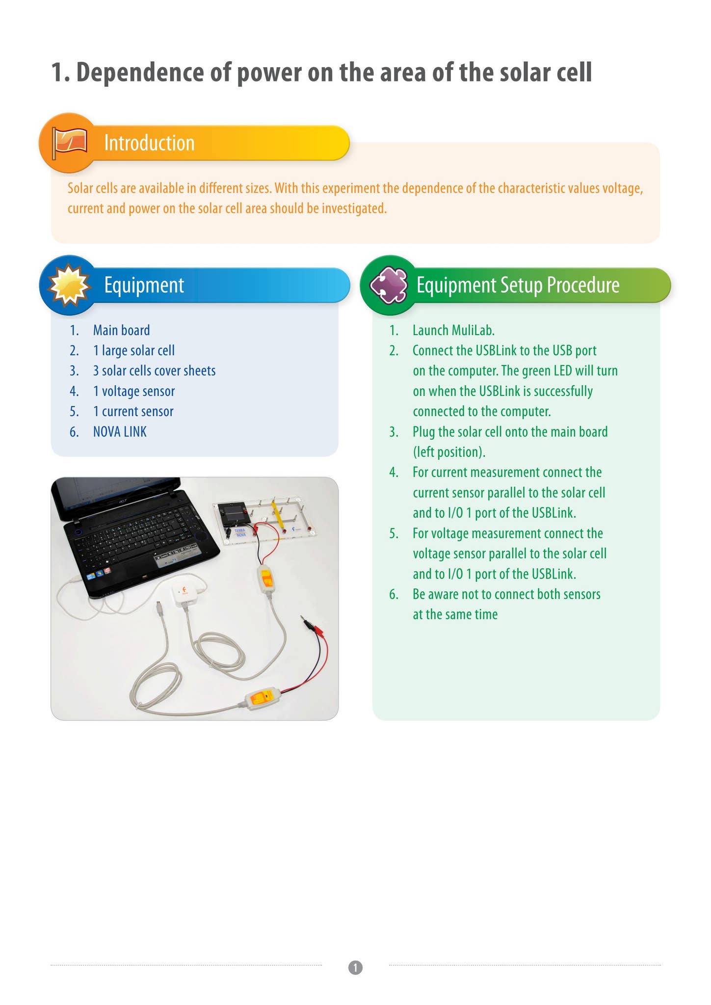 Student experiments for solar energy by Fourier Education - Issuu