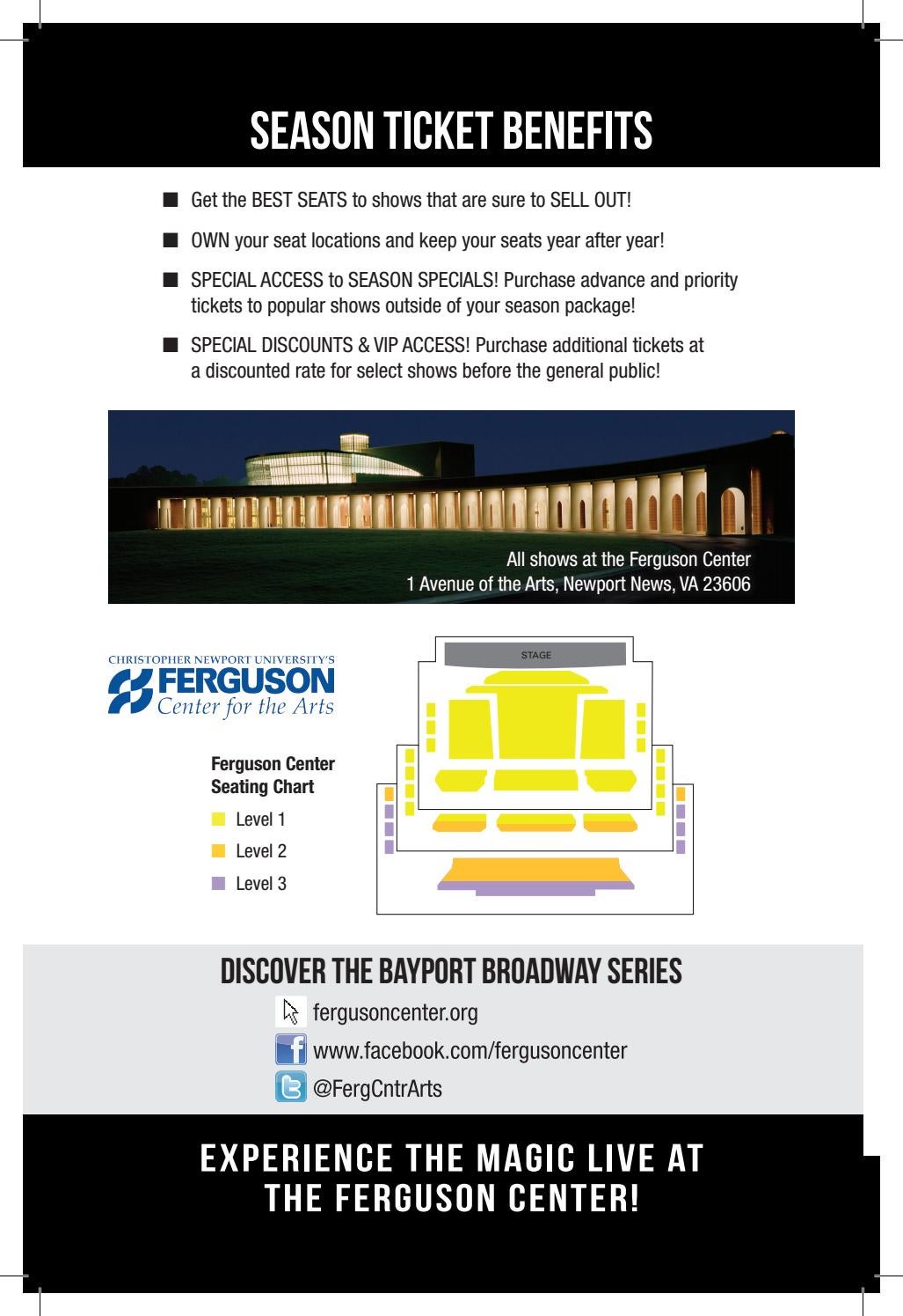 2017-2018 Broadway Series by CNU's Ferguson Center for the Arts - Issuu