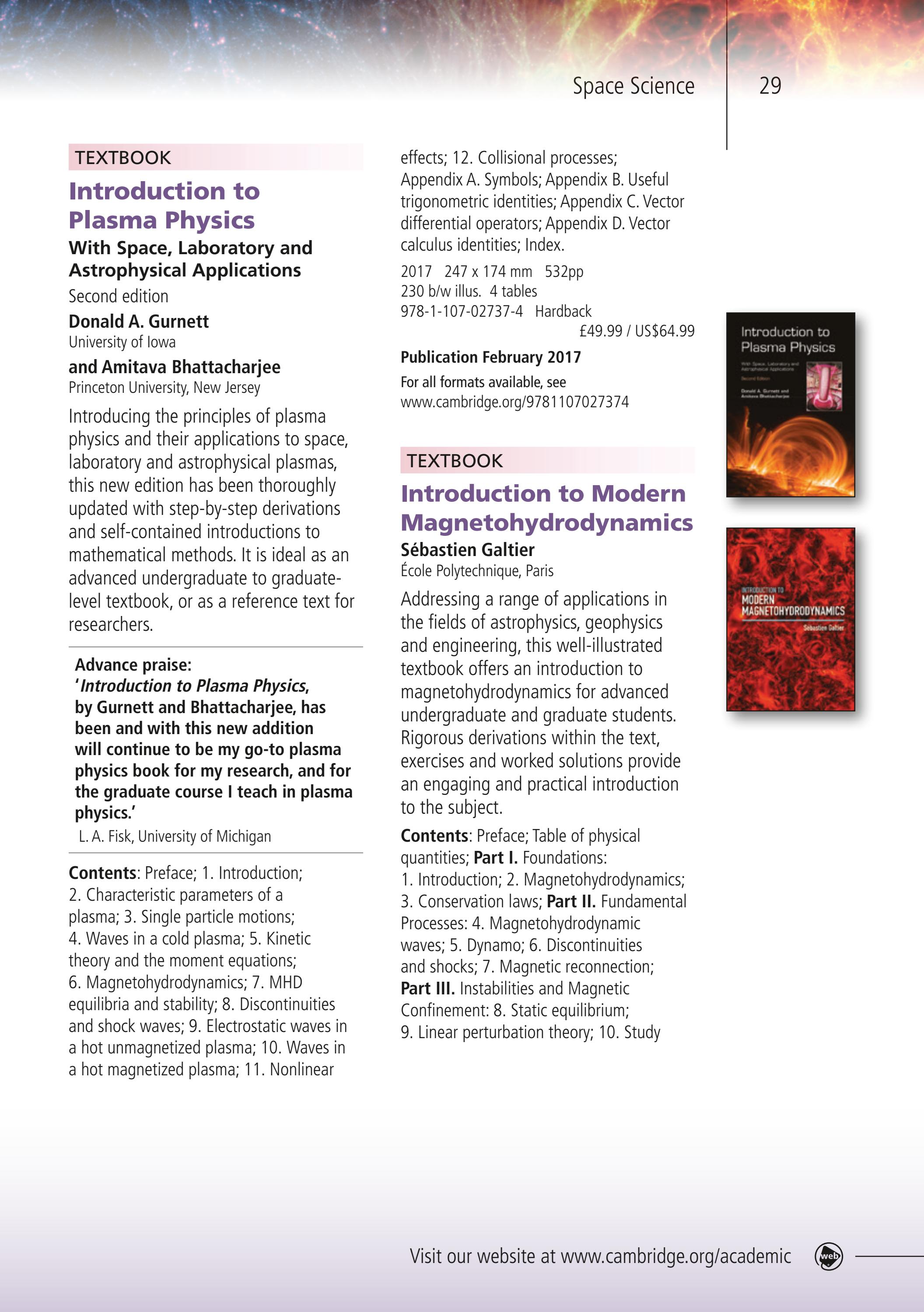 Astronomy, Astrophysics & Planetary Science 2017 by Cambridge ...