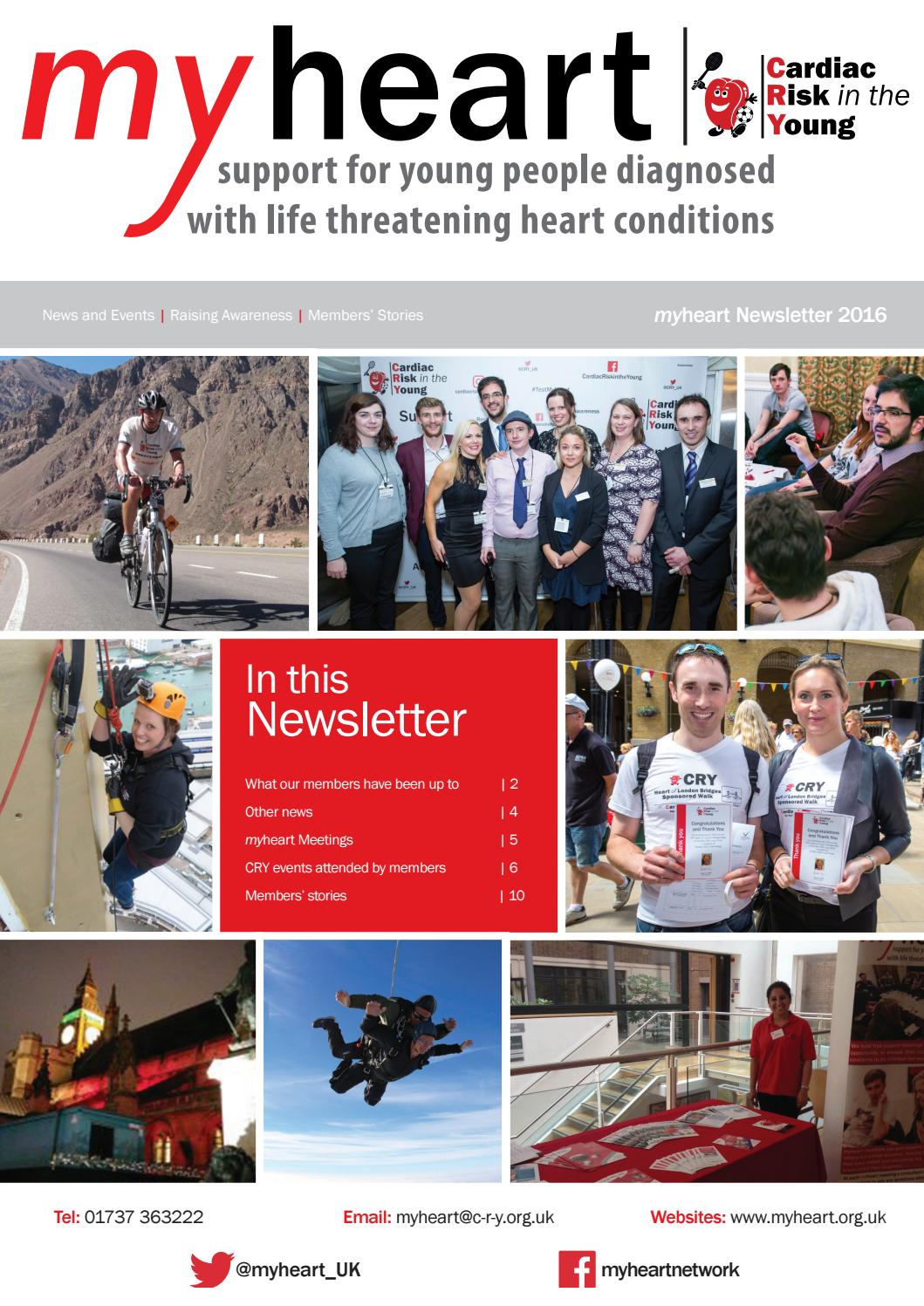 myheart newsletter 2016 by Cardiac Risk in the Young - Issuu