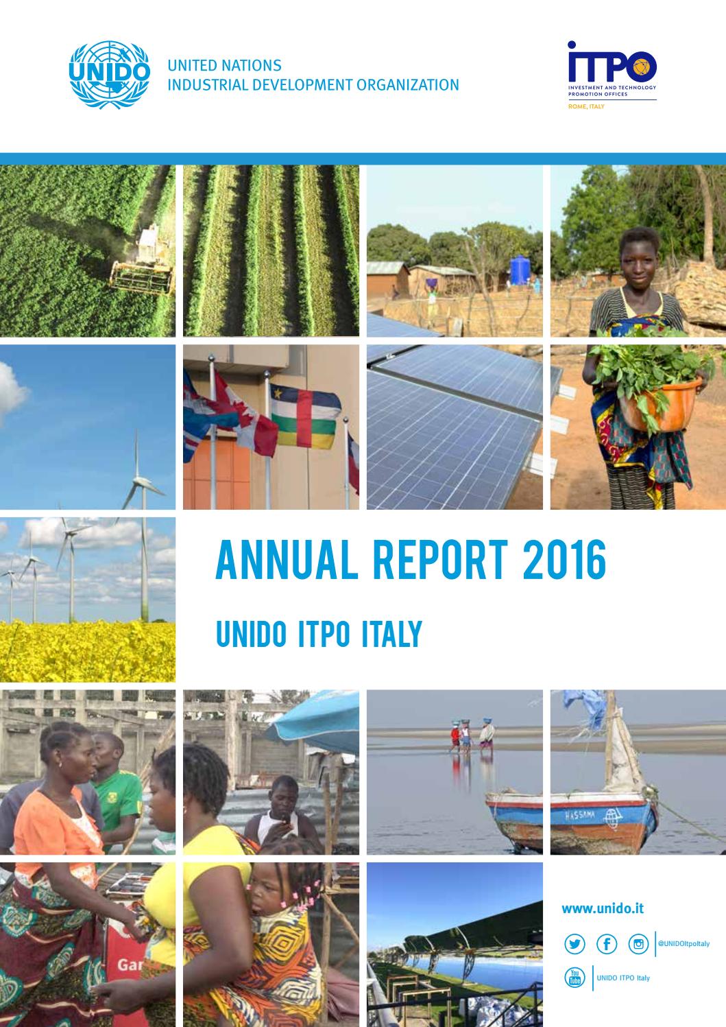 UNIDO ITPO Italy Annual Report 2016 by UNIDO ITPO Italy - Issuu