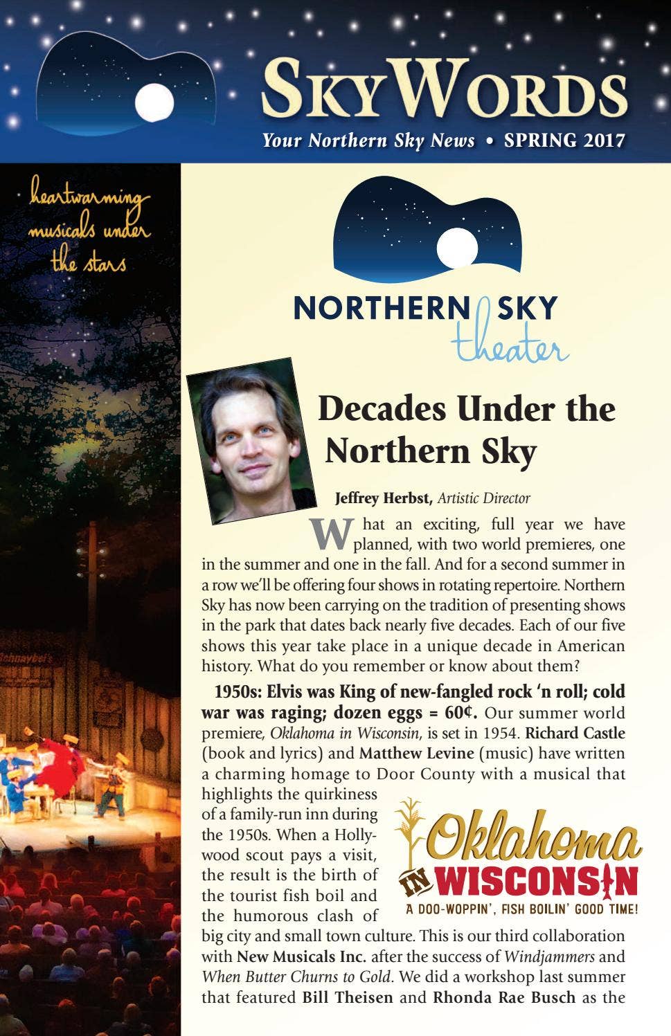 SkyWords Spring 2017 Newsletter by Northern Sky Theater - Issuu