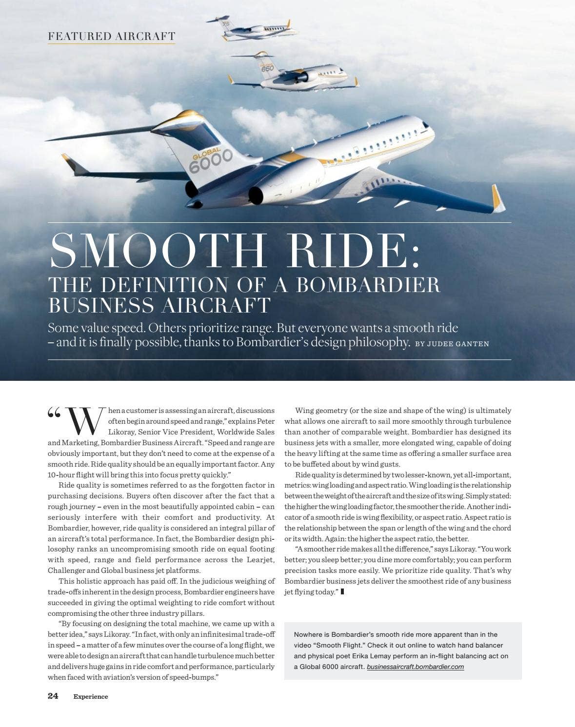 Bombardier Experience Magazine 28 by Spafax - Issuu