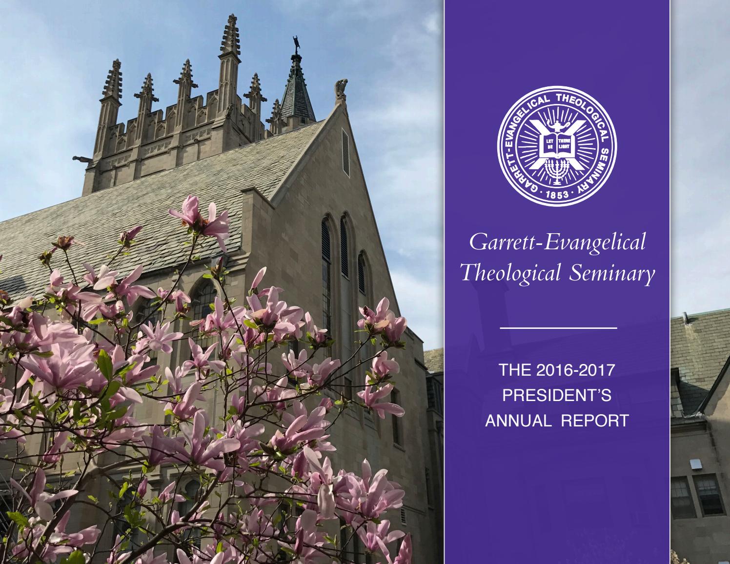 2016-2017 President's Annual Report by Garrett-Evangelical Theological ...