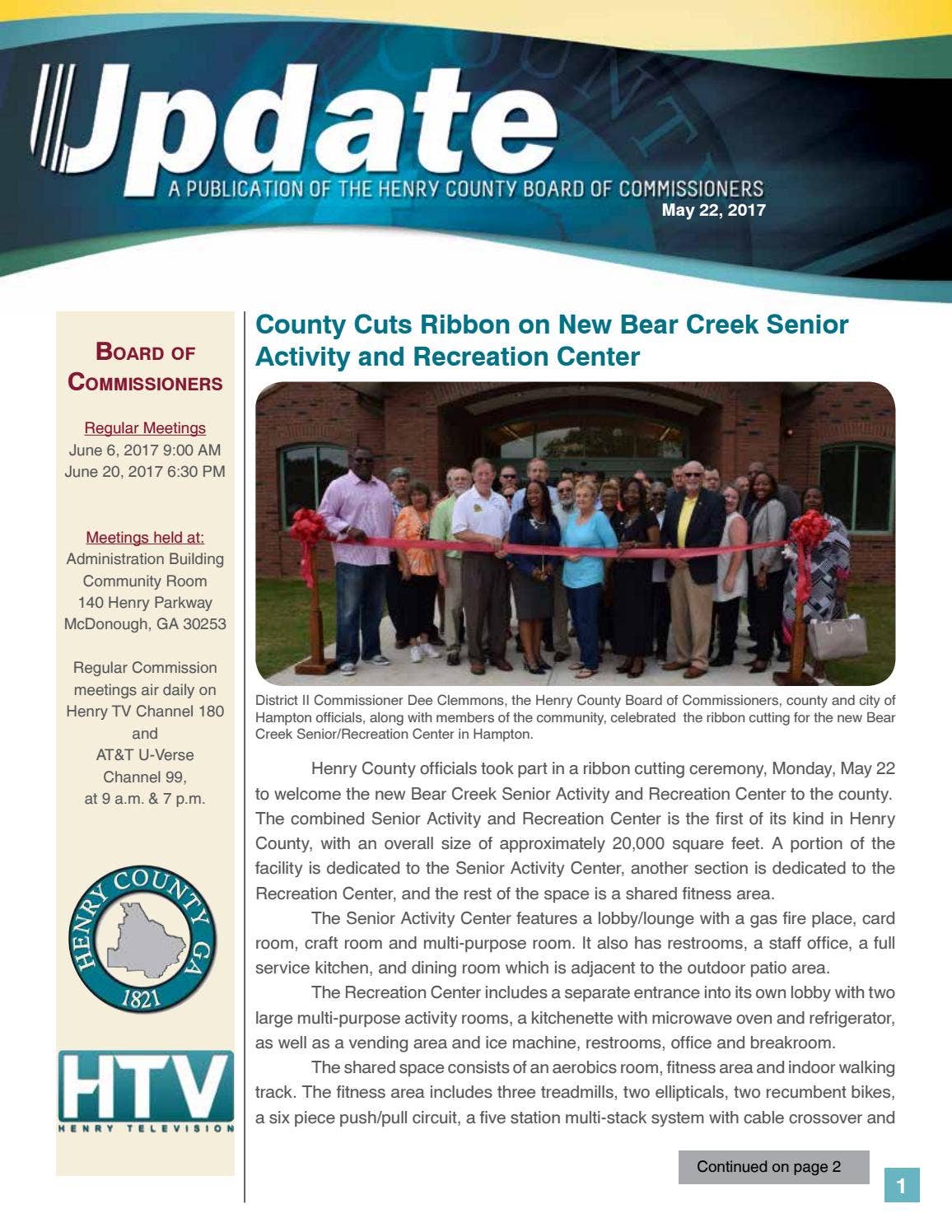Henry County Update - Newsletter by Henry County Government - Issuu