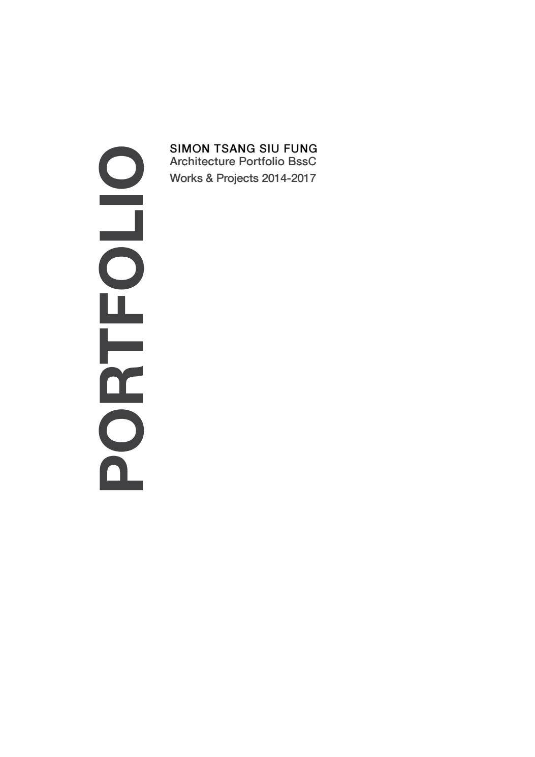 Simon Tsang Siu Fung Architecture Portfolio by Simon Tsang - Issuu