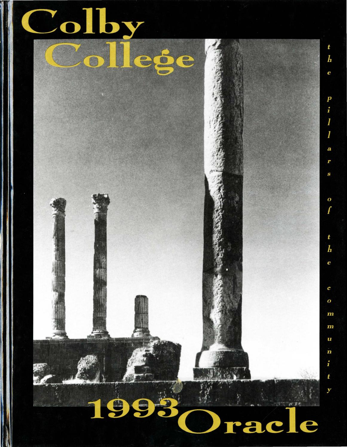 The Colby Oracle 1993 by Colby College Libraries - Issuu