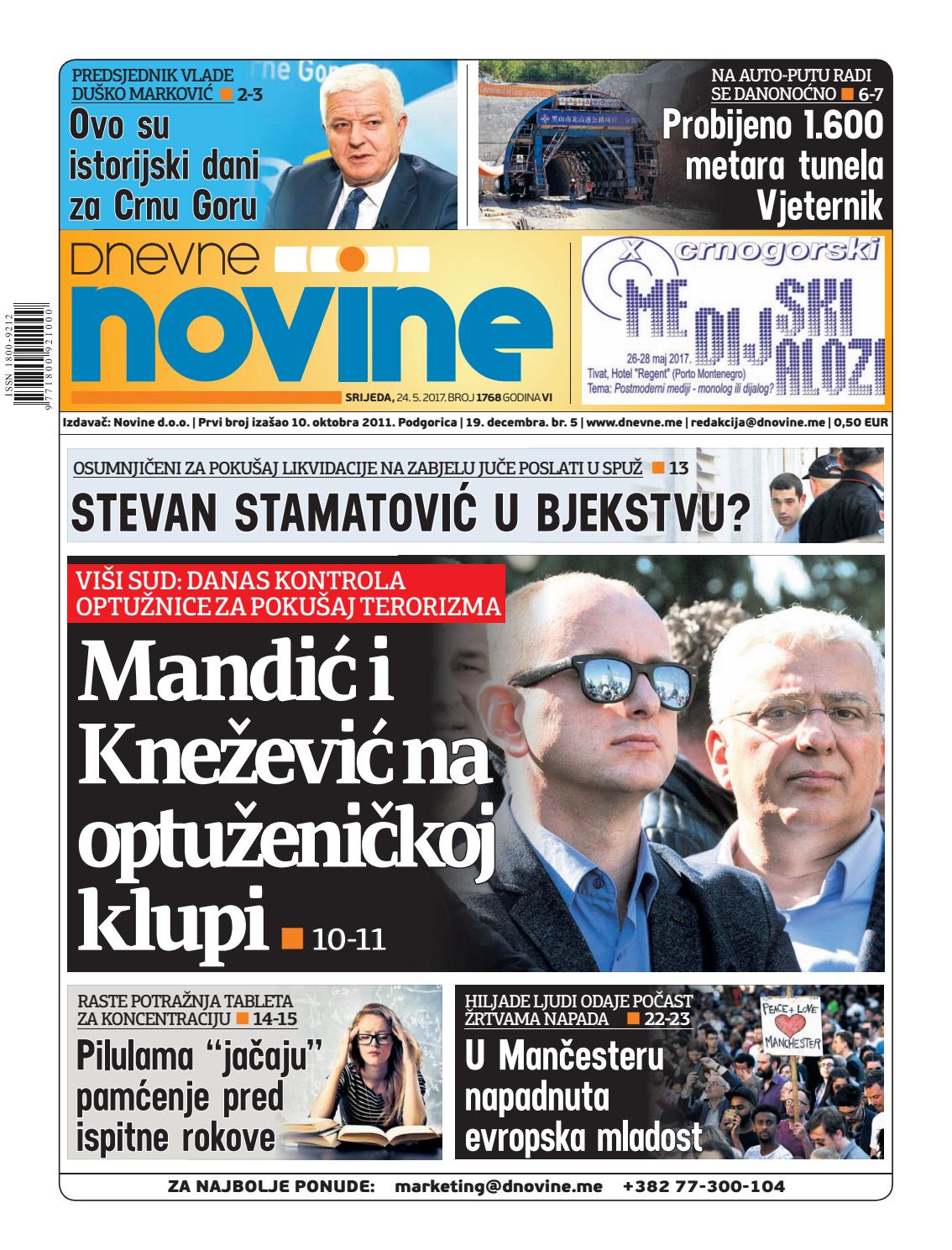 Dnevne novine 24. maj 2017. by Dnevne Novine - Issuu