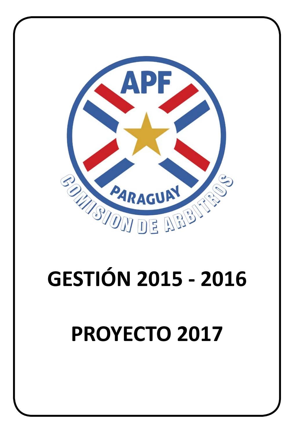 Informe Gestion Arbitral APF by JUAN FARINA - Issuu