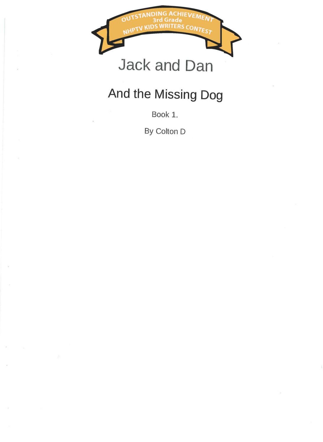 Jack and Dan and the Missing Dog by New Hampshire PBS - Issuu