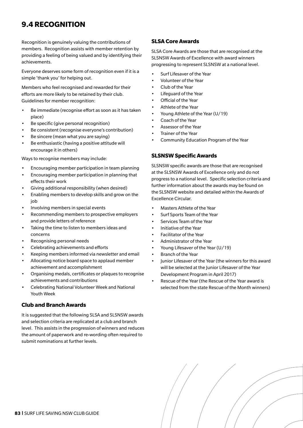SLSNSW Club Guide 4.4 by Surf Life Saving NSW - Issuu