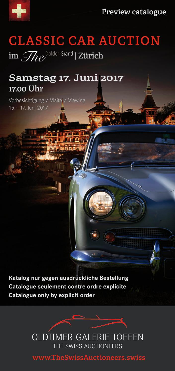 CLASSIC CAR AUCTION on June 17 2017 in Zurich by Oldtimer Galerie ...