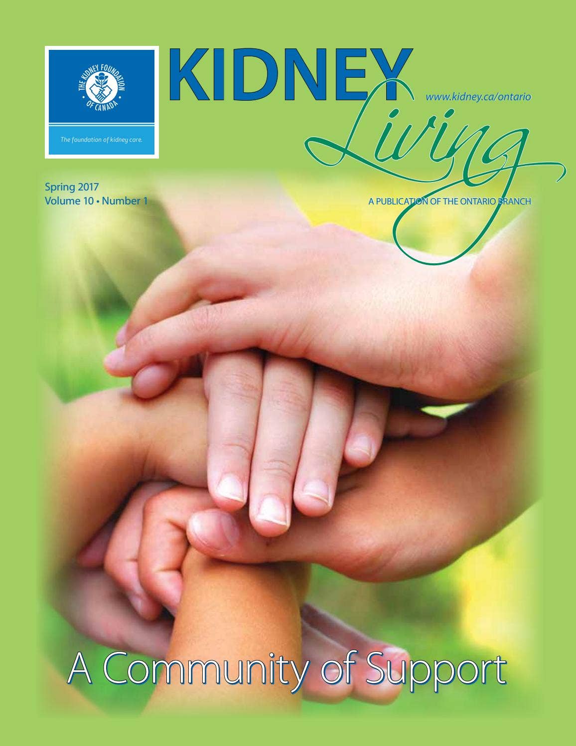 Kidney Living Spring 2017 by The Kidney Foundation | La Fondation du ...