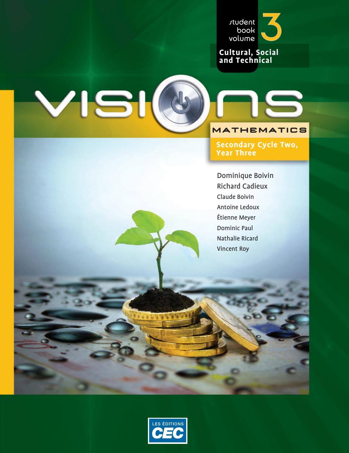 Visions 5 CST Vol 3 (English) by Les Éditions CEC - Issuu