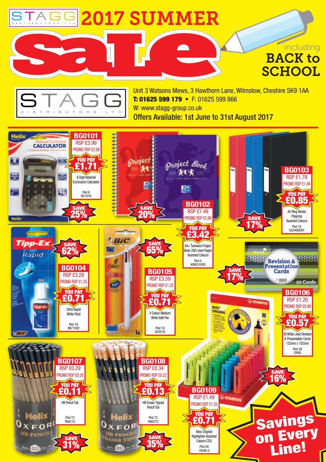 STAGG Summer Sale HO 2017 by STAGG Distributors - Issuu