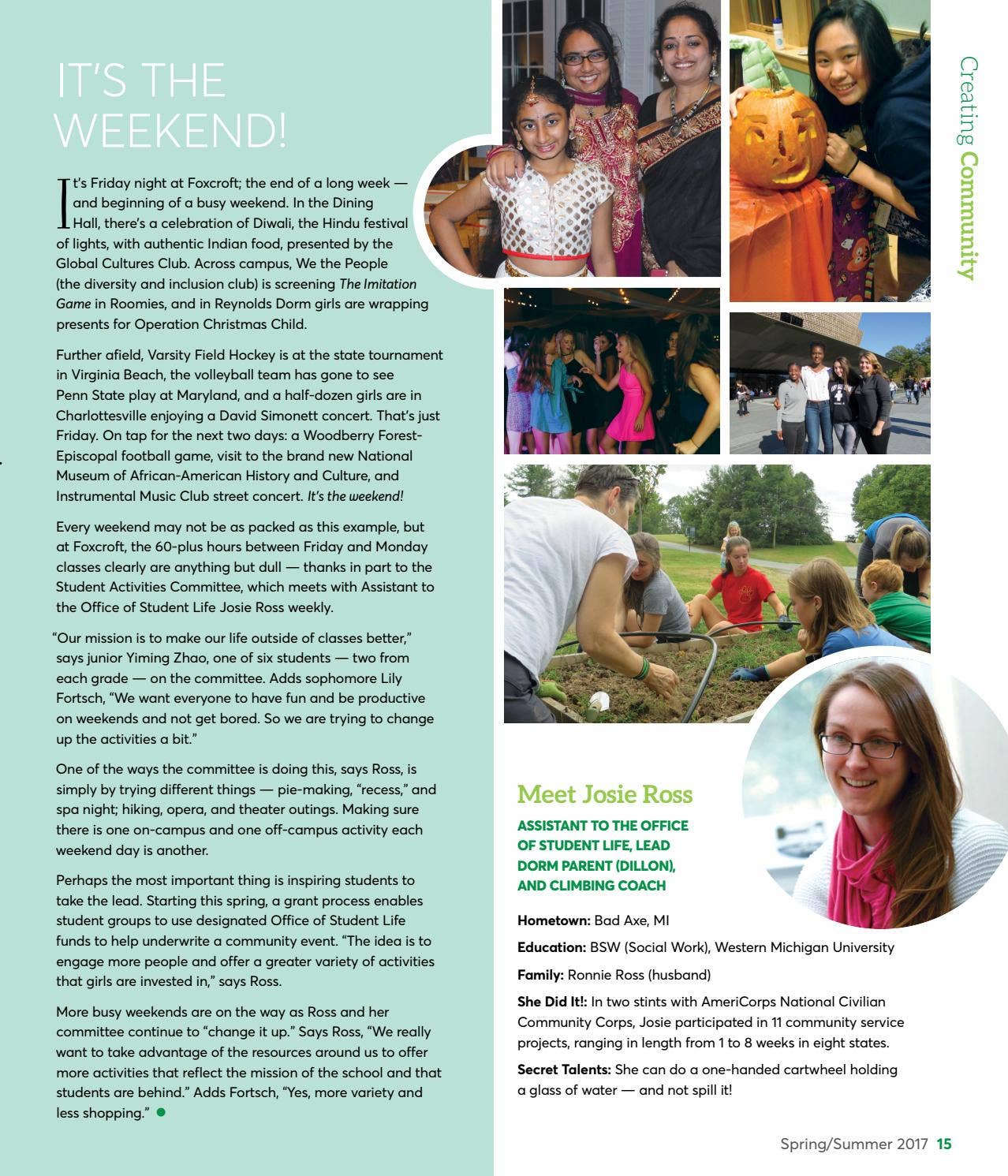 Foxcroft Magazine (Spring/Summer 2017) by Foxcroft School - Issuu