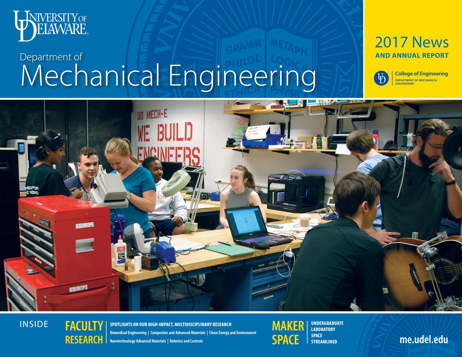 UD | Mechanical Engineering 2017 by UD College of Engineering - Issuu