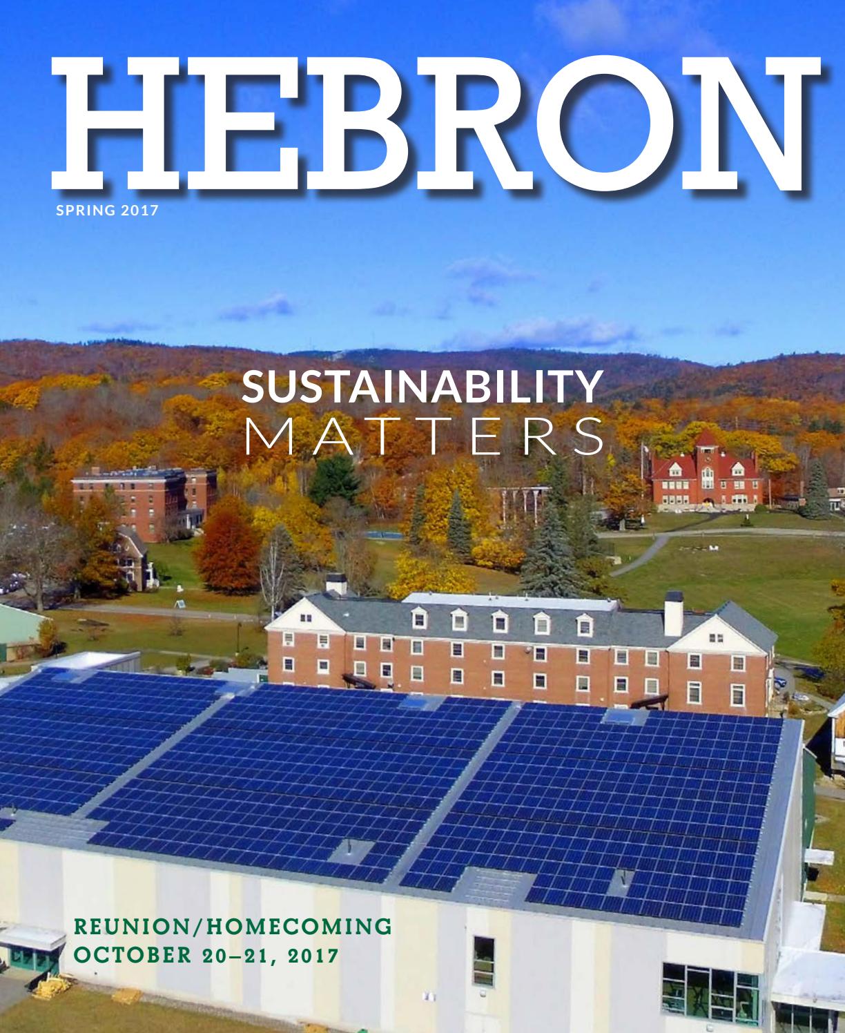 HEBRON Magazine Spring 2017 by Hebron Academy - Issuu
