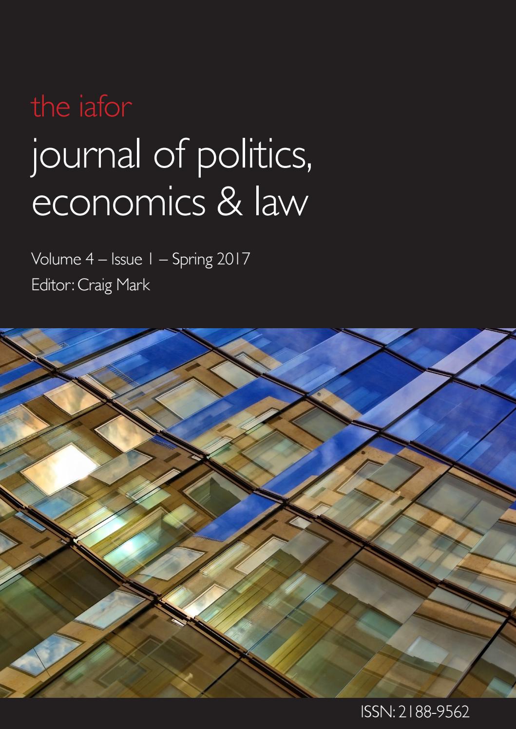 IAFOR Journal of Politics, Economics & Law Volume 4 Issue 1 by IAFOR ...