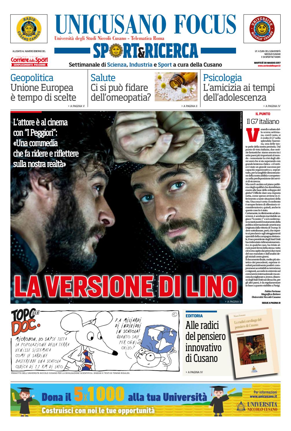 Unicusano focus 170530 by UniCusano - Università Niccolò Cusano - Issuu