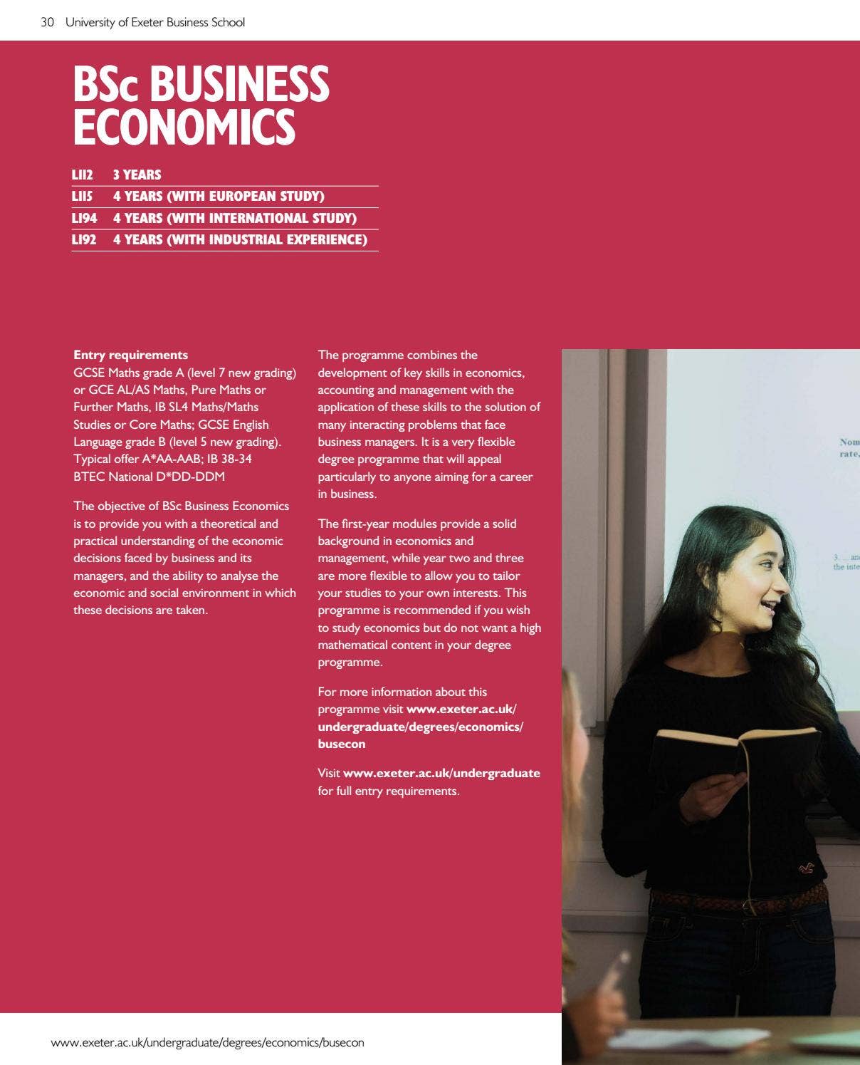 Business School Undergraduate Prospectus 2018 by University of Exeter ...