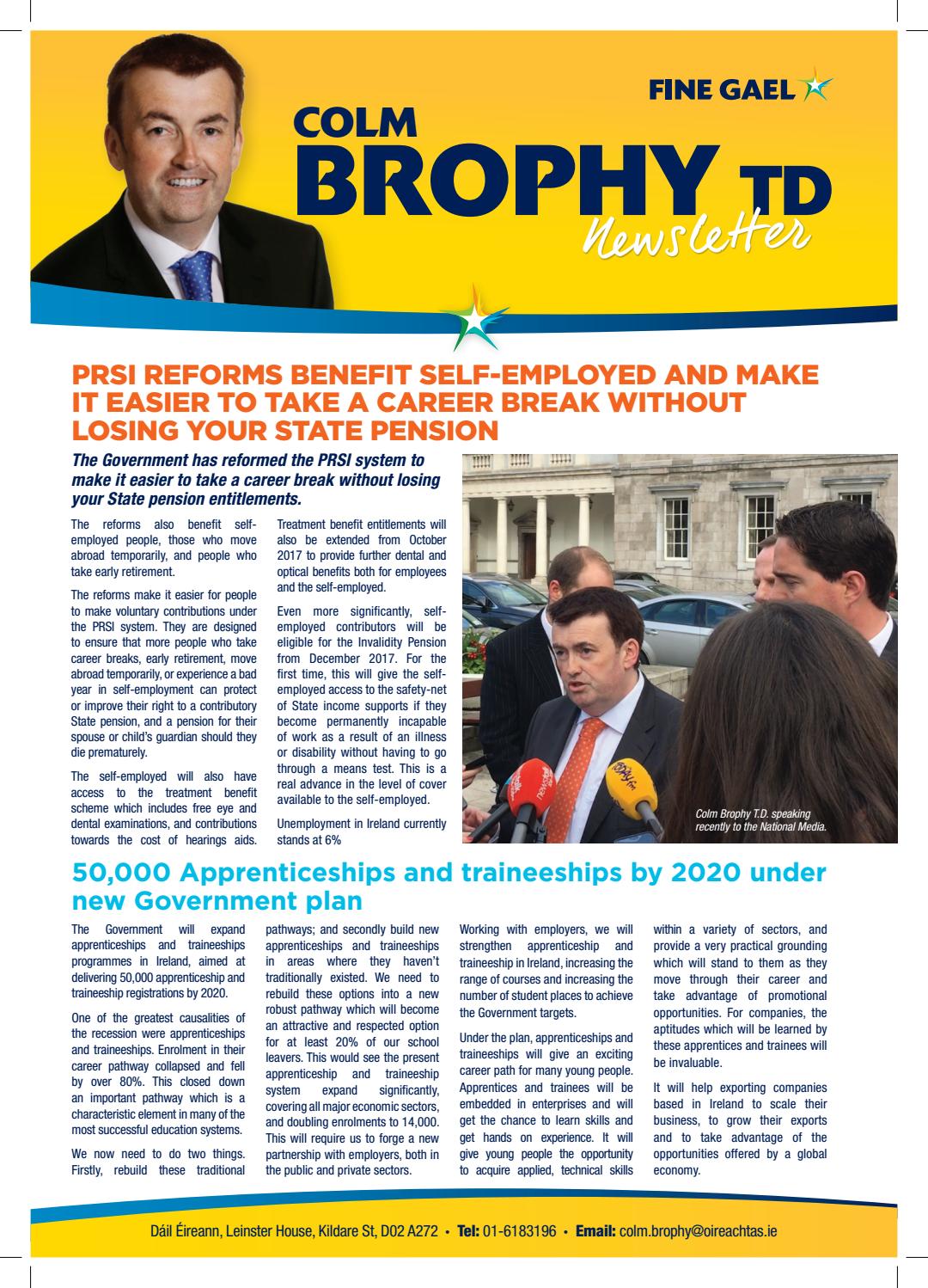 Colm Brophy Newsletter May 2017 by Colm Brophy - Issuu