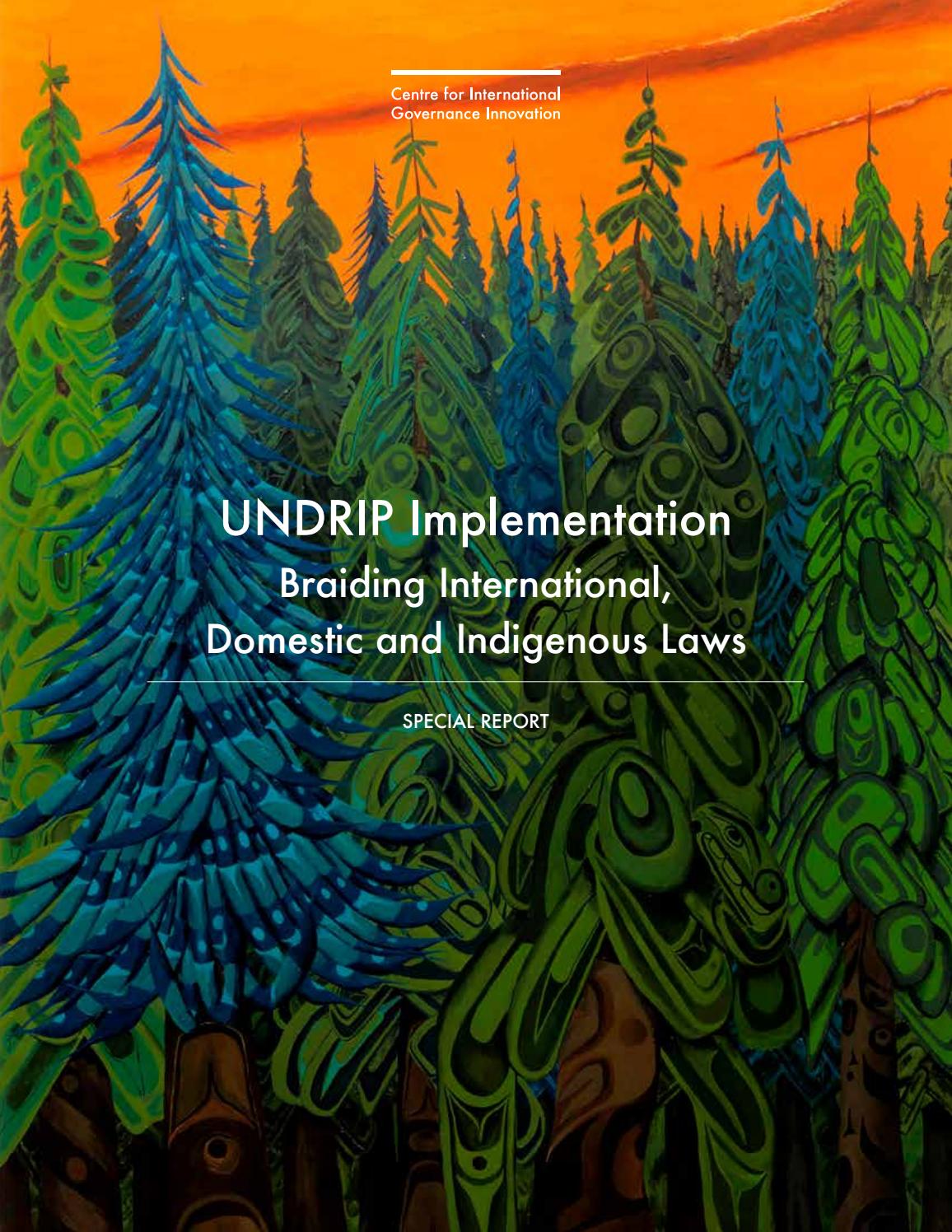 UNDRIP Implementation: Braiding International, Domestic and Indigenous ...