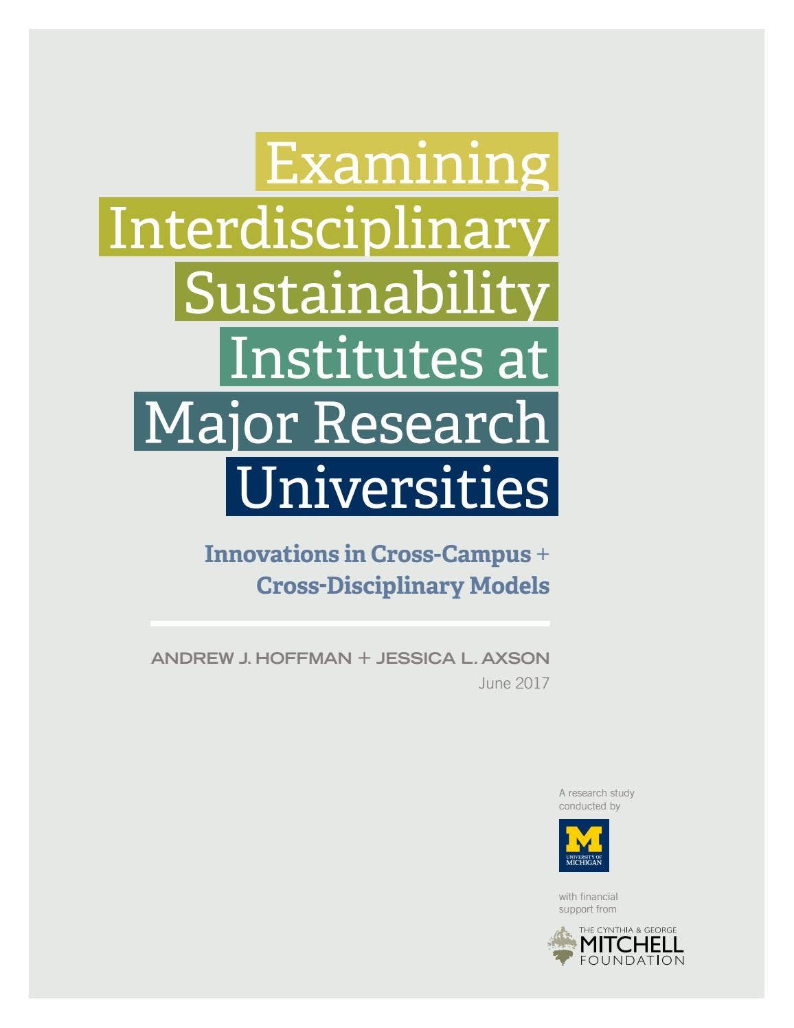 Mitchell report - Hoffman, Axson by Erb Institute - Issuu