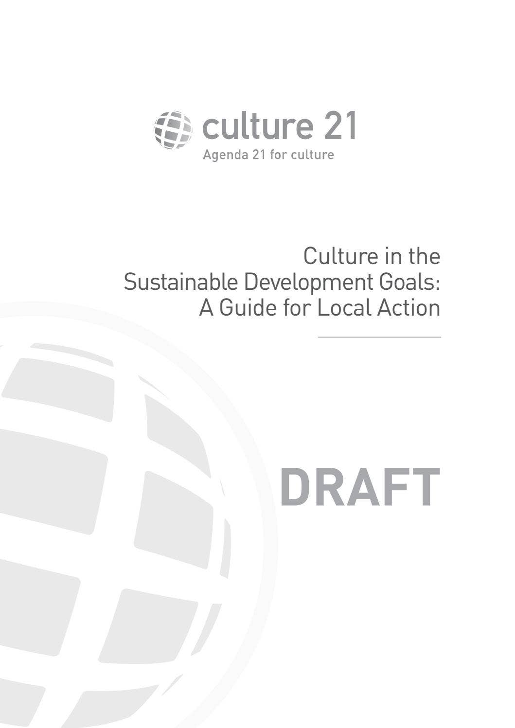 Culture and sdgs draft by A Blue Drum Evidence Room - Issuu