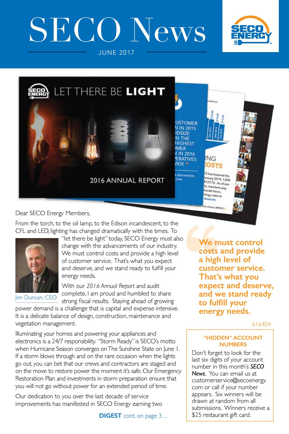 June 2017 SECO News by SECO Energy - Issuu