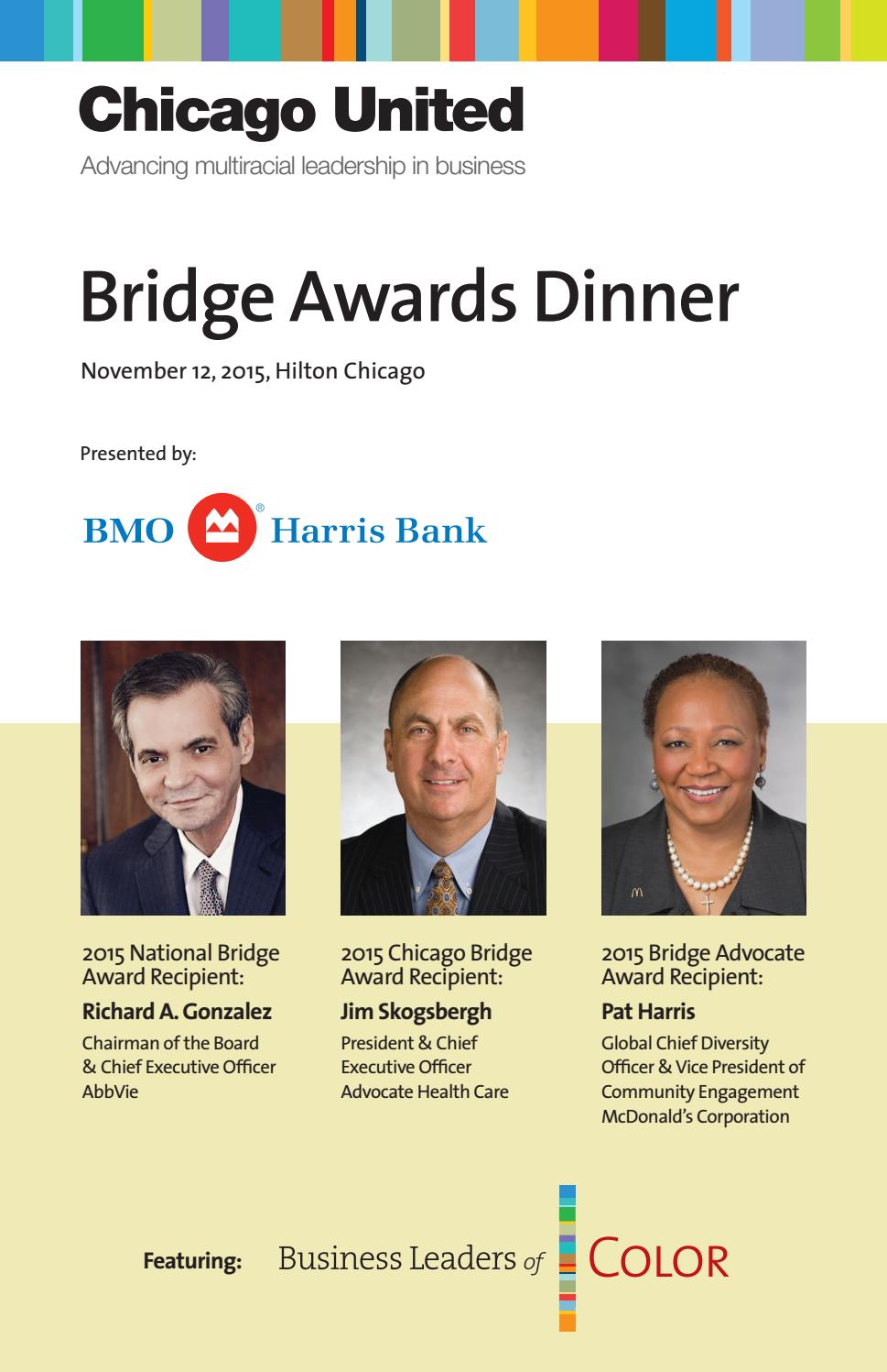 2015 Bridge Awards Dinner Program by Chicago United - Issuu