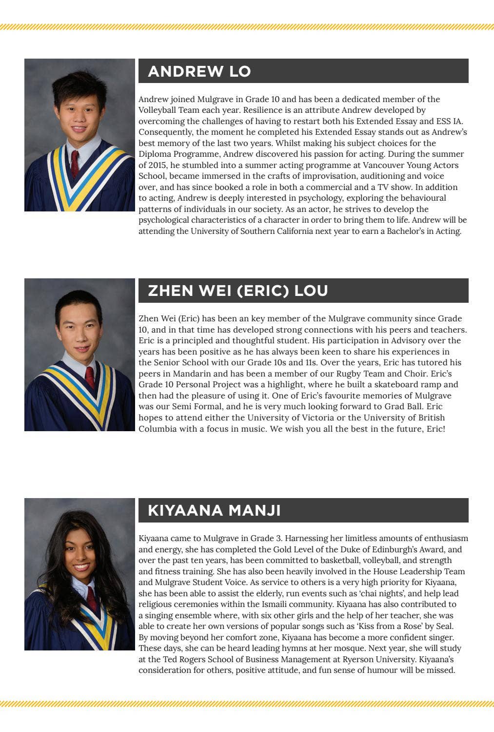 Convocation Booklet 2017 by Mulgrave School - Issuu