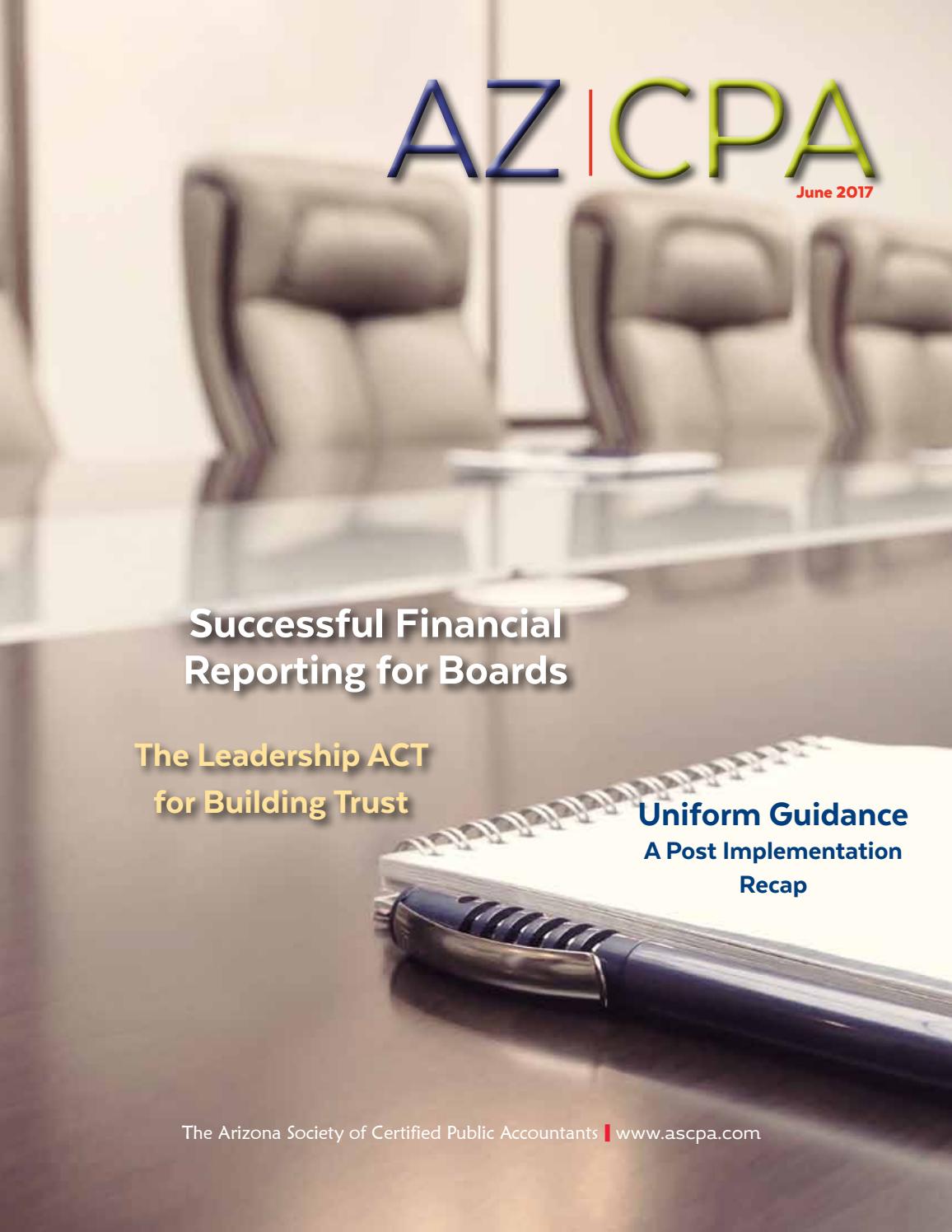 AZ CPA June 2017 by ASCPA - Issuu