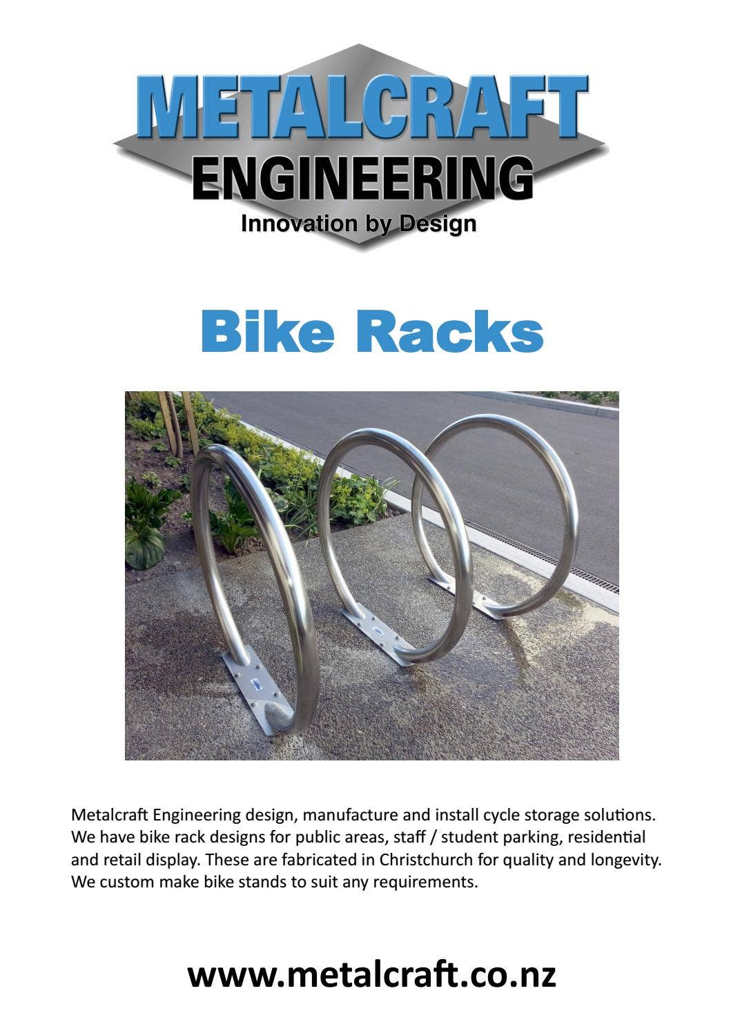 Metalcraft Engineering bike rack catalog 2017 003 by Metalcraft ...