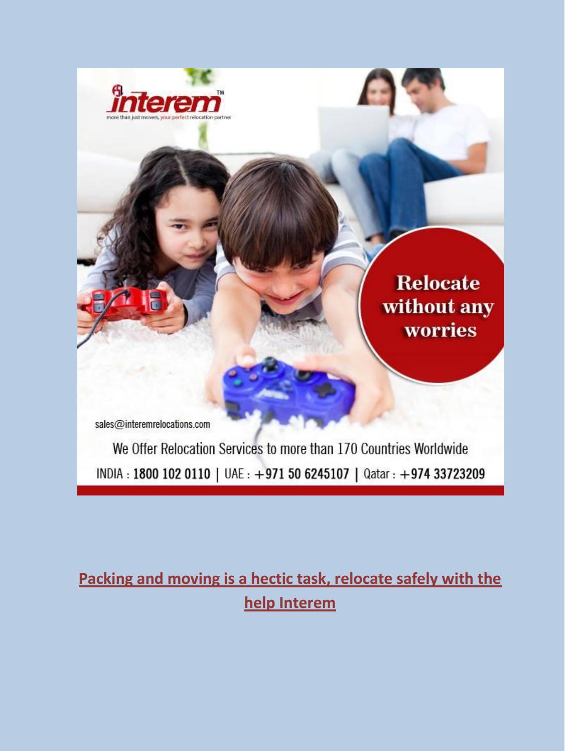 Packing and moving is a hectic task, relocate safely with the help ...