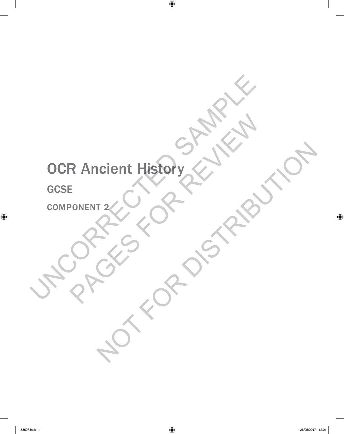 OCR Ancient History GCSE Component 2: Rome by Bloomsbury Publishing - Issuu