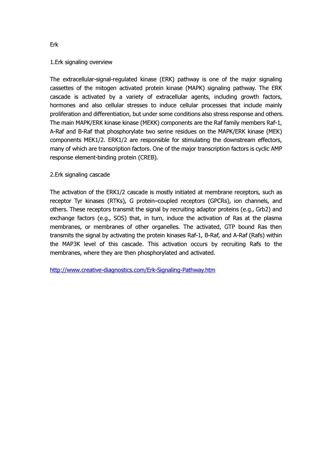 Erk by Creative Diagnostics - Issuu