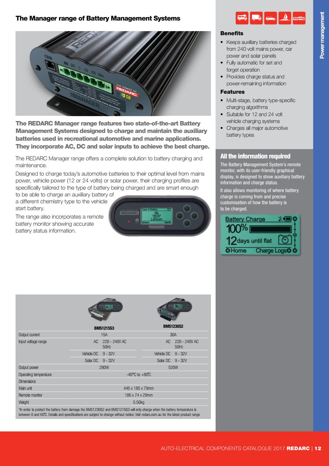 REDARC Auto-Electrical Components Catalogue 2017 by REDARC Electronics ...