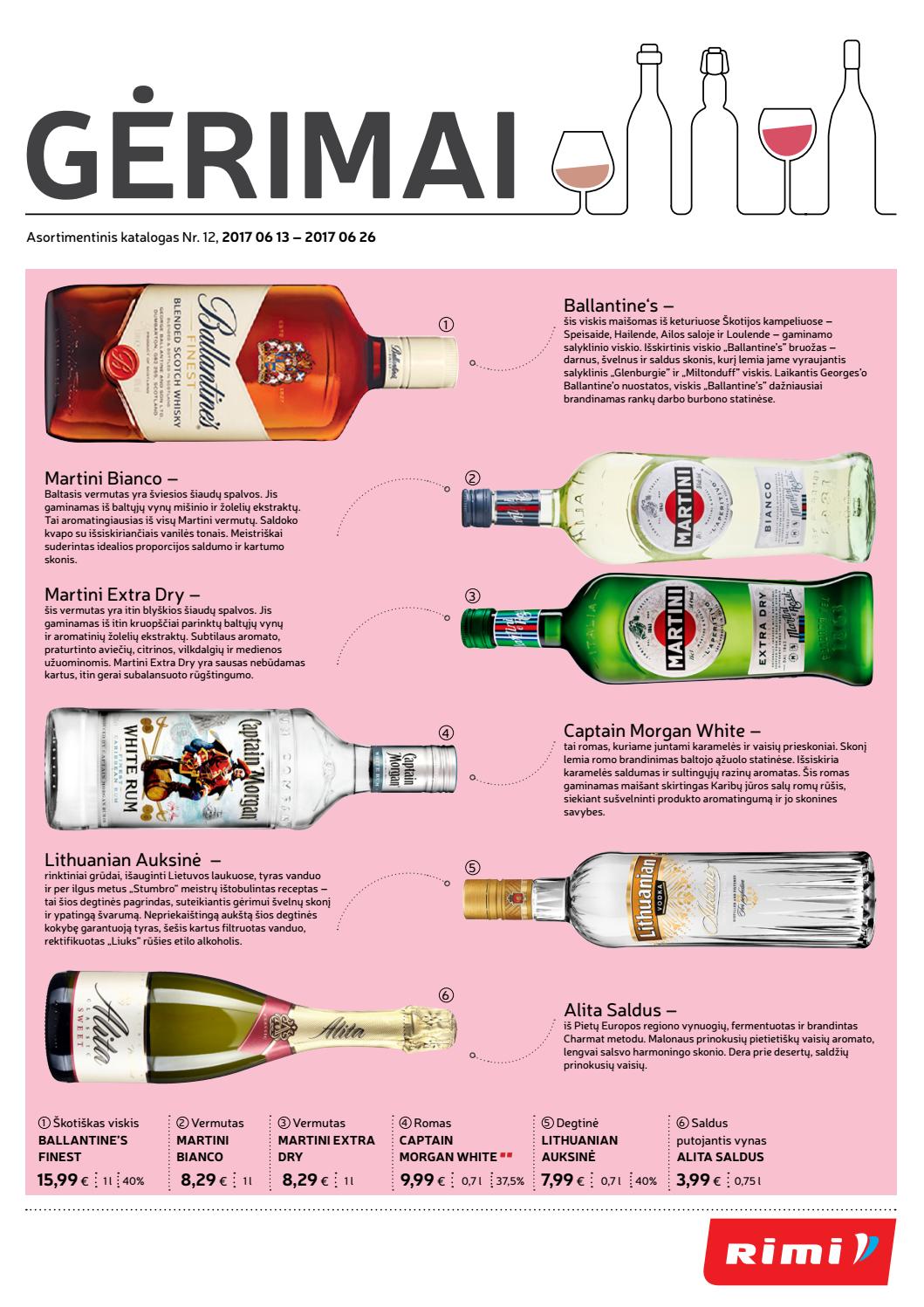 Alkoholio asortimentinis katalogas GĖRIMAI Nr. 12 - 2017 by Rimi - Issuu