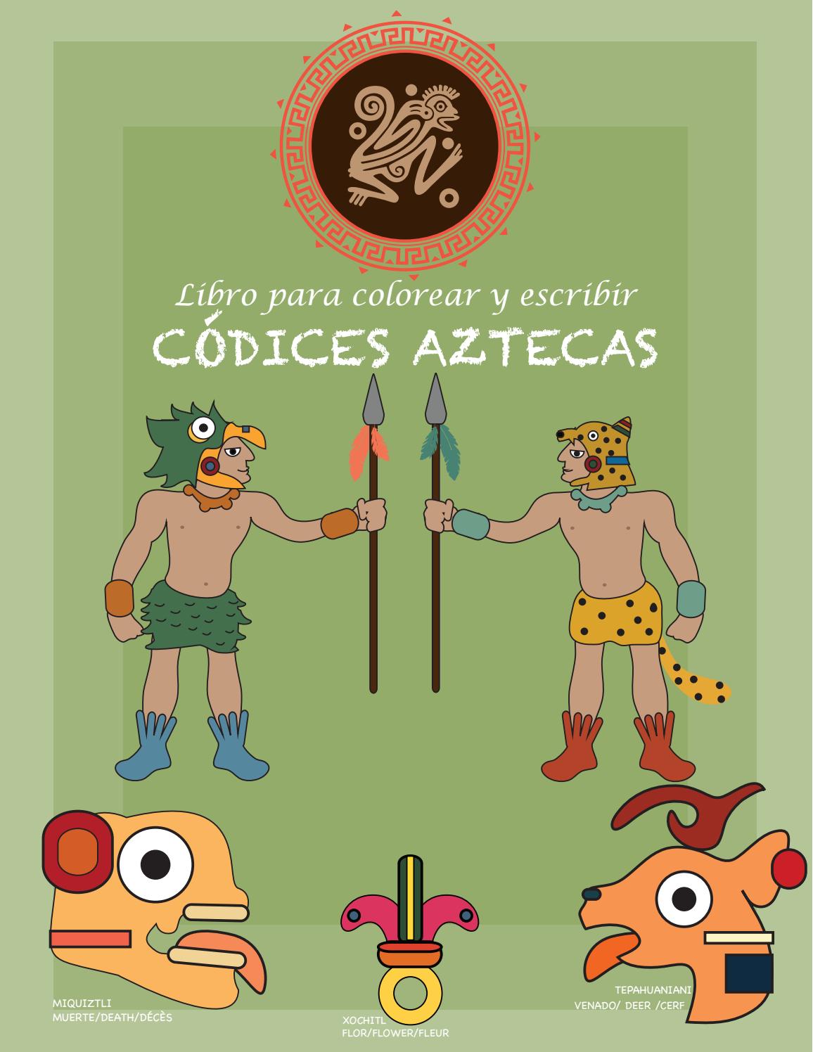 Libro Códices Aztecas para colorear y escribir by D´CASA International ...