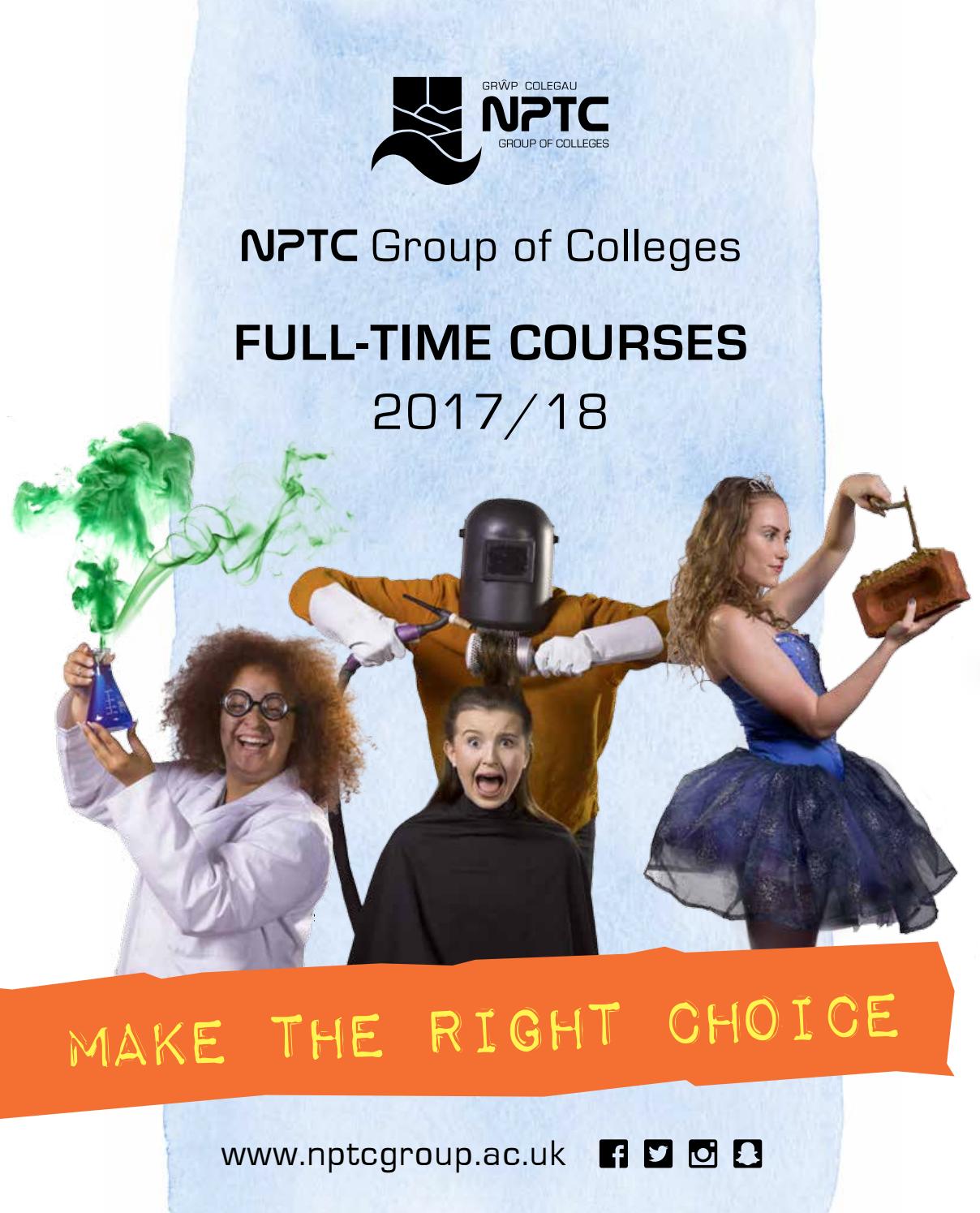 NPTC Group of Colleges Full-time Courses 2017/18 by NPTC Group of ...