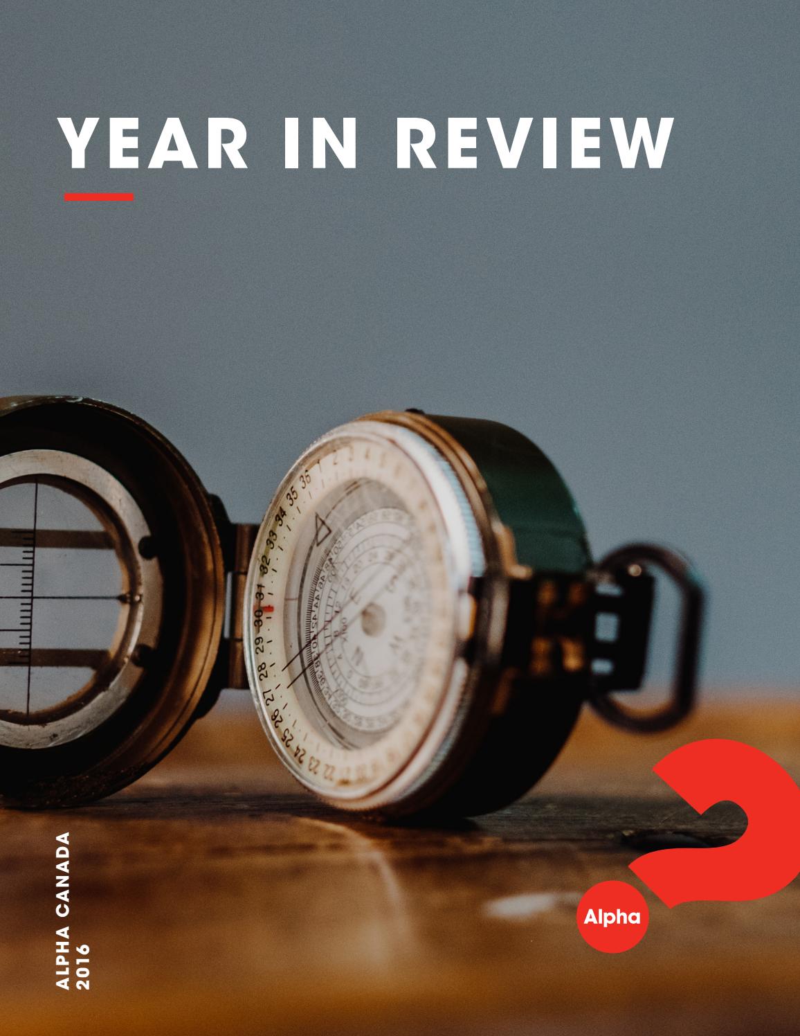 Alpha Canada Year in Review 2016 by Alpha Canada - Issuu